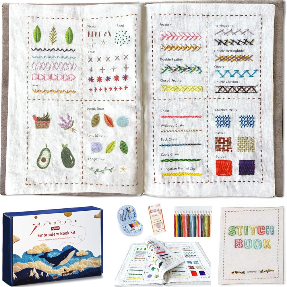 Creative Hand Stitch Tutorials DIY Embroidery Book Cross Stitch Book B ...