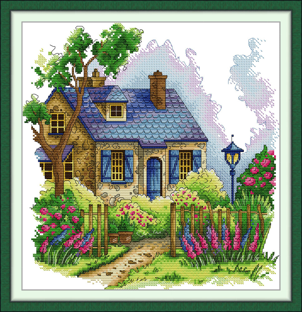 Small Garden Cottage Cross Stitch Kits – Hobbyart.uk