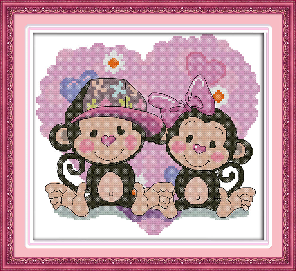 Monkey Cross Stitch Kits C682 – Hobbyart.uk