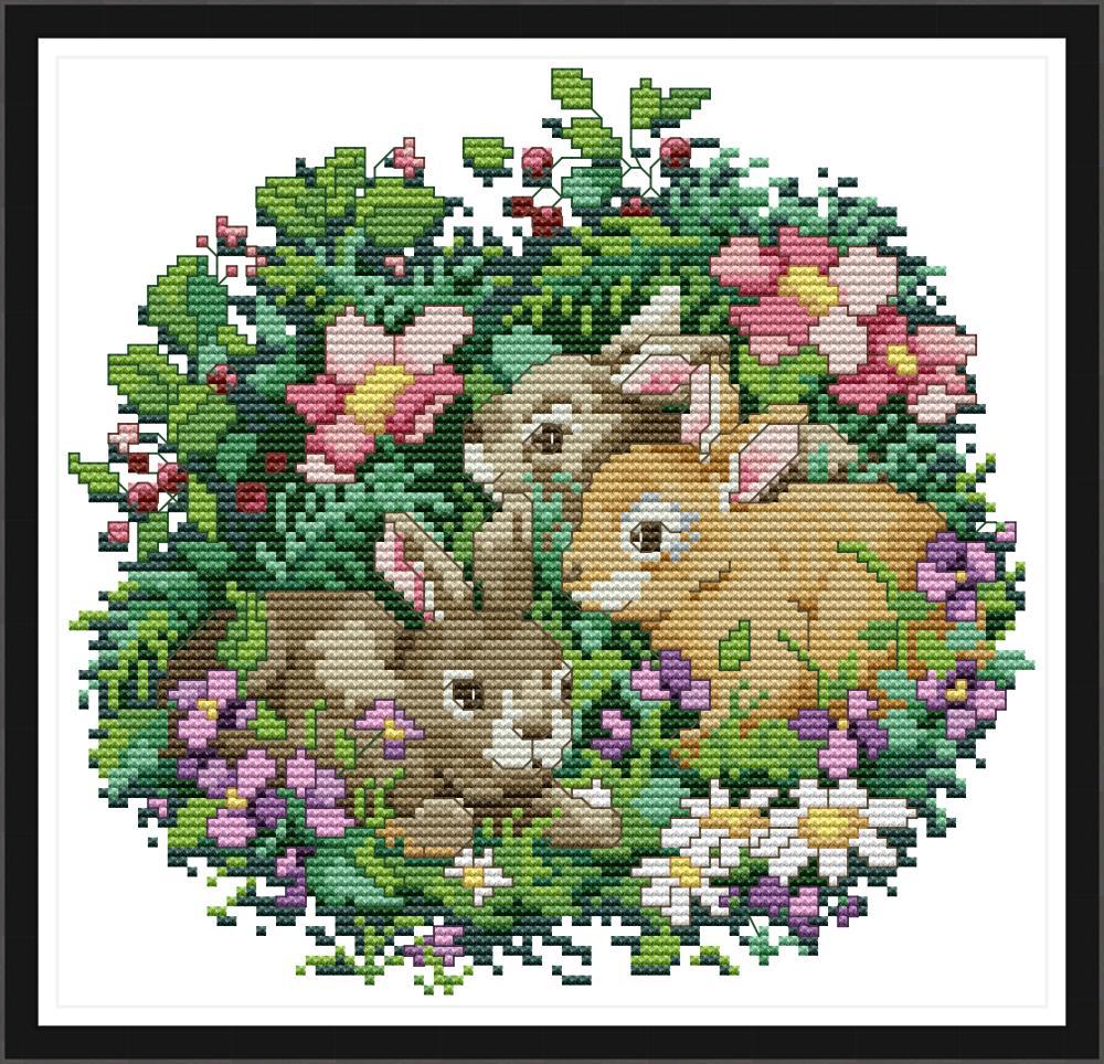 Rabbit Cross Stitch Kits DA304 – Hobbyart.uk