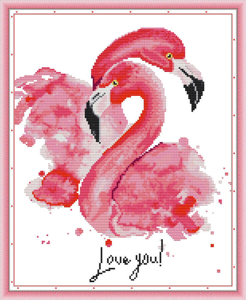 Flamingo Cross Stitch Kits DA492 – Hobbyart.uk