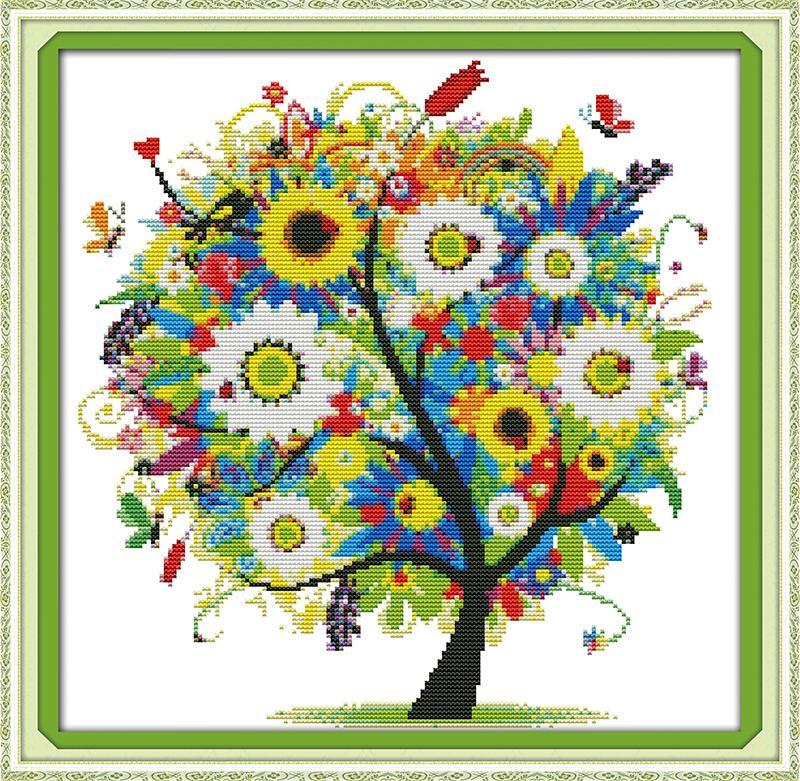 Tree Cross Stitch Kits F358 – Hobbyart.uk