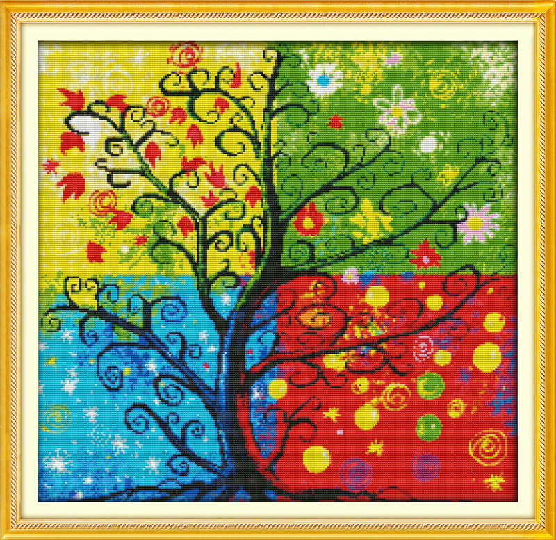 Tree Cross Stitch Kits F542 – Hobbyart.uk