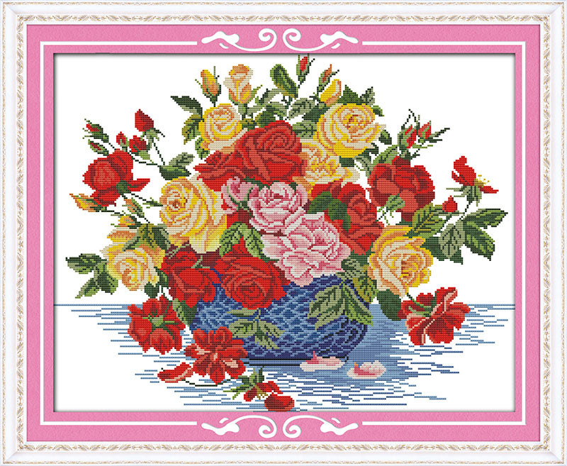 Flower Cross Stitch Kits H307 – Hobbyart.uk