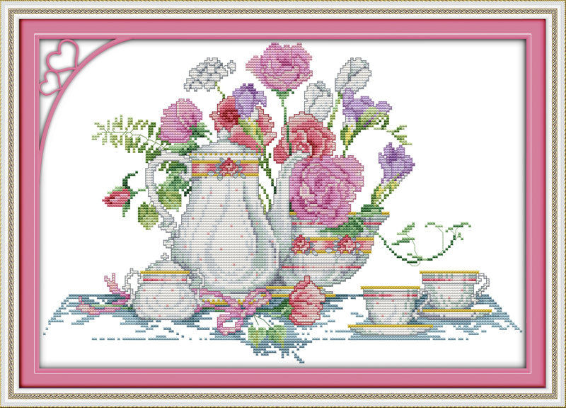 Flower Cross Stitch Kits J163 – Hobbyart.uk